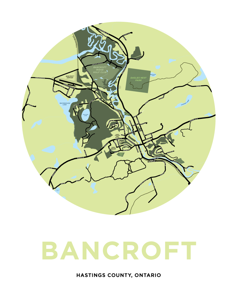 Bancroft Map Print - Town – Jelly Brothers