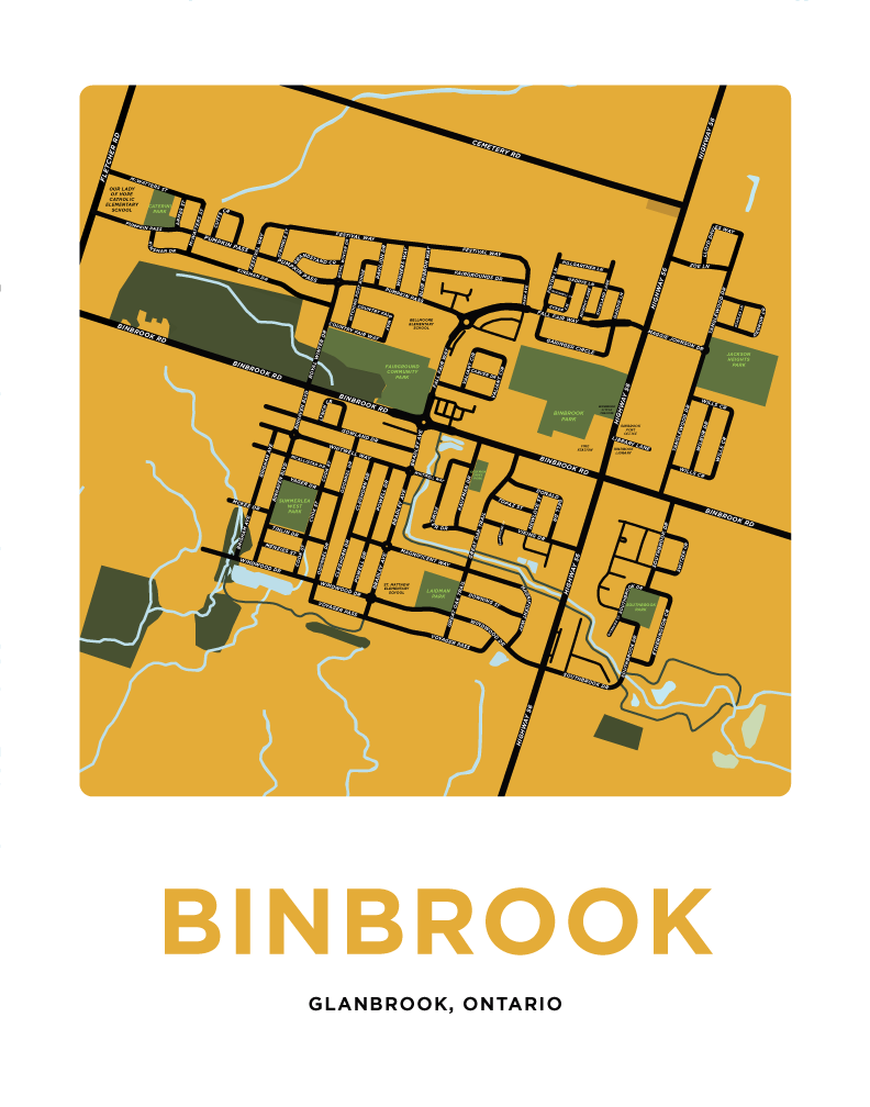 Binbrook Map Print – Jelly Brothers