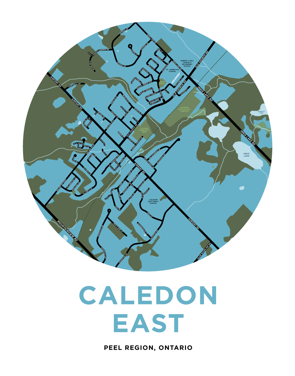 Caledon East Map Print – Jelly Brothers