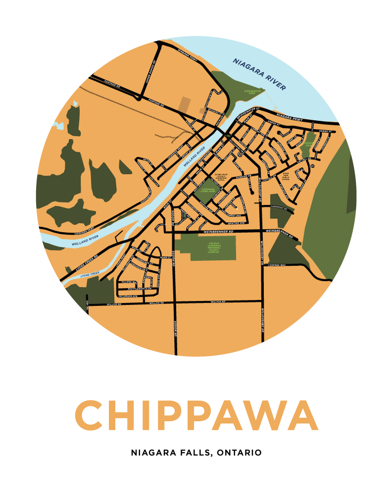 Chippawa Map Print – Jelly Brothers