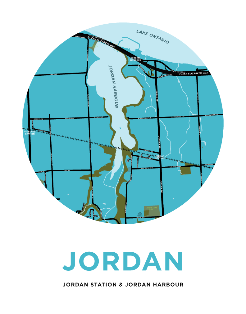 Jordan Harbour & Jordan Station Map Print – Jelly Brothers