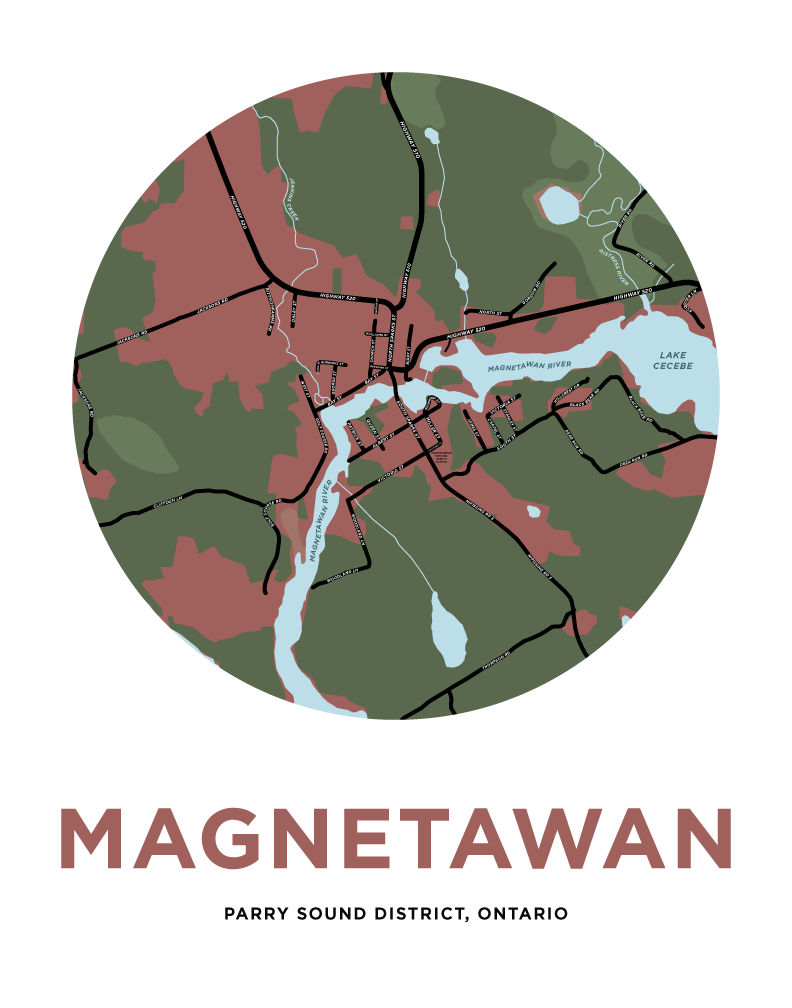 Magnetawan Map Print – Jelly Brothers