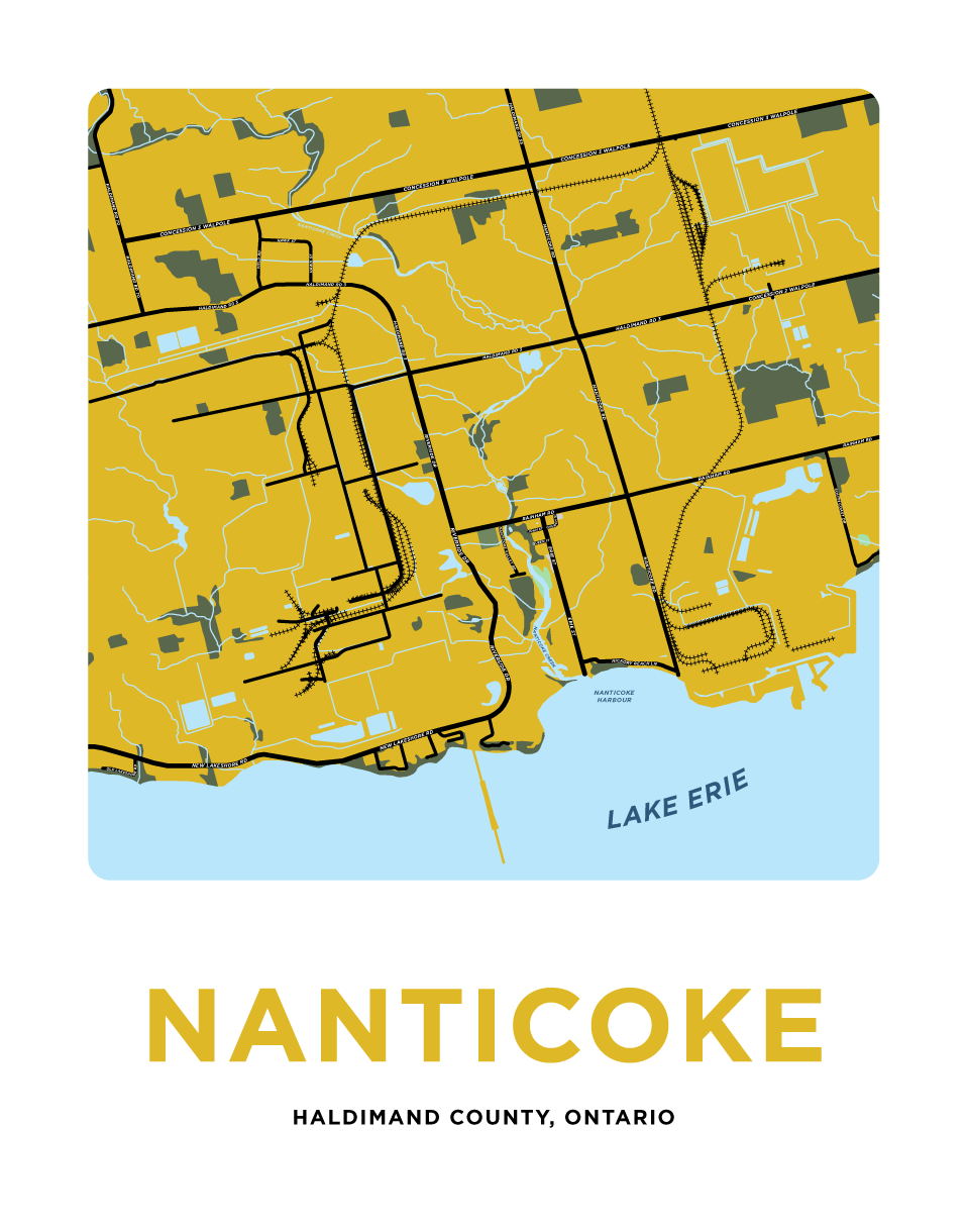 Nanticoke Map Print – Jelly Brothers