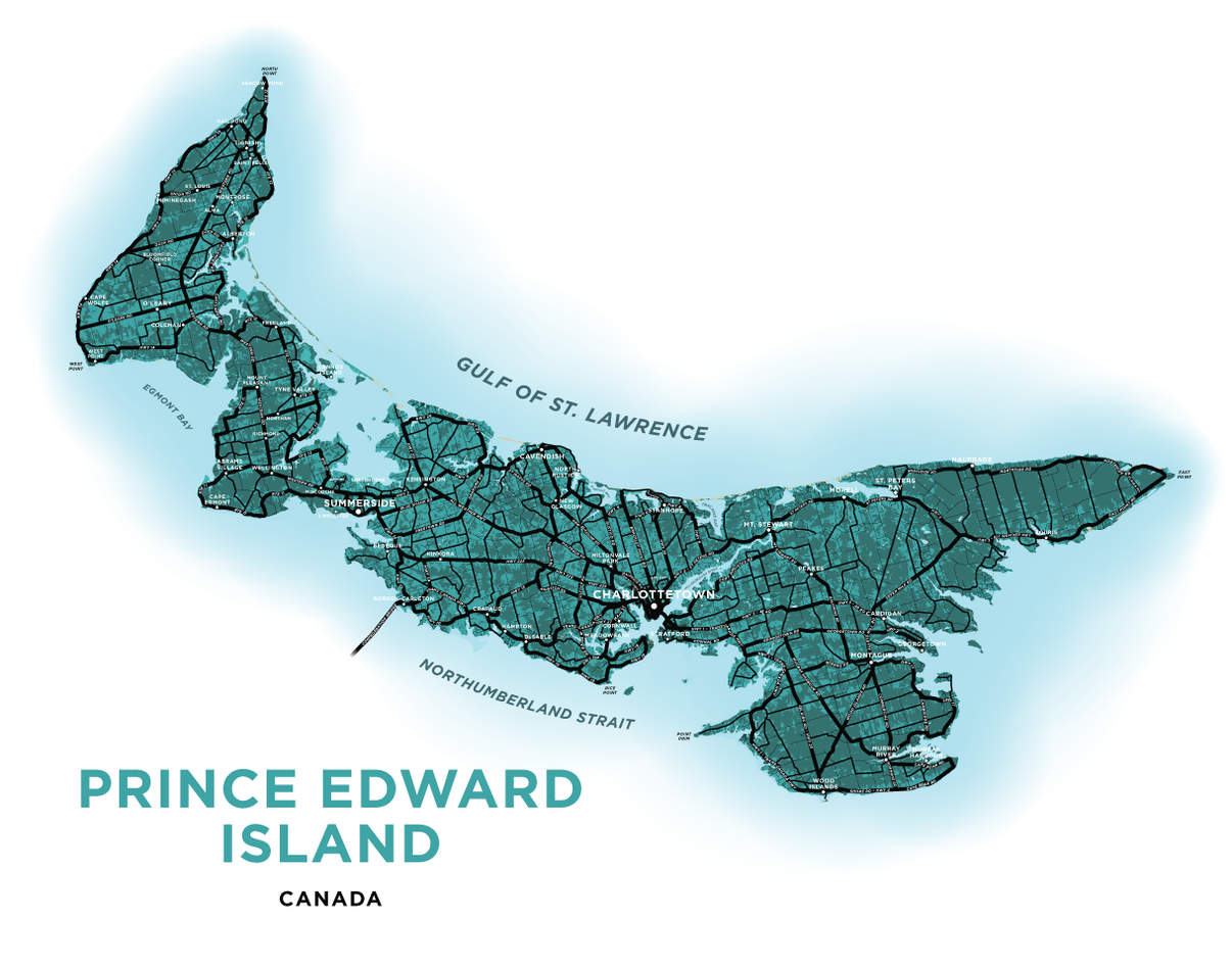 Prince Edward Island Map Print – Jelly Brothers