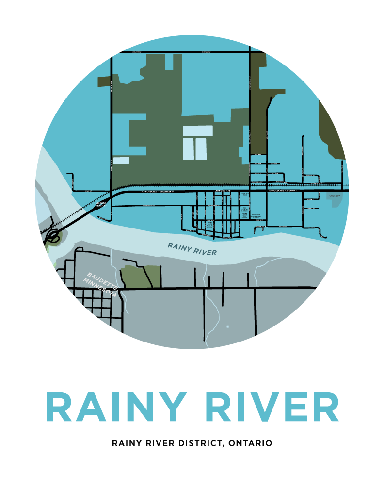 Rainy River Map Print – Jelly Brothers