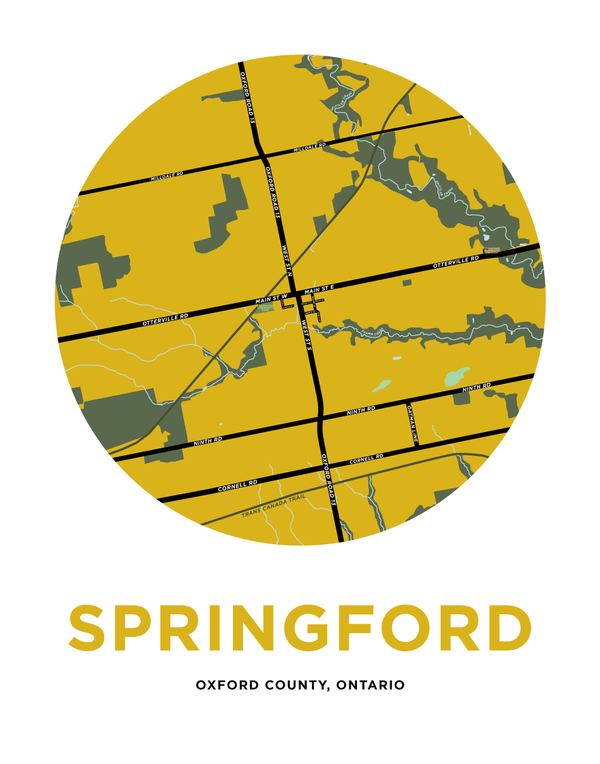 Springford Map Print – Jelly Brothers