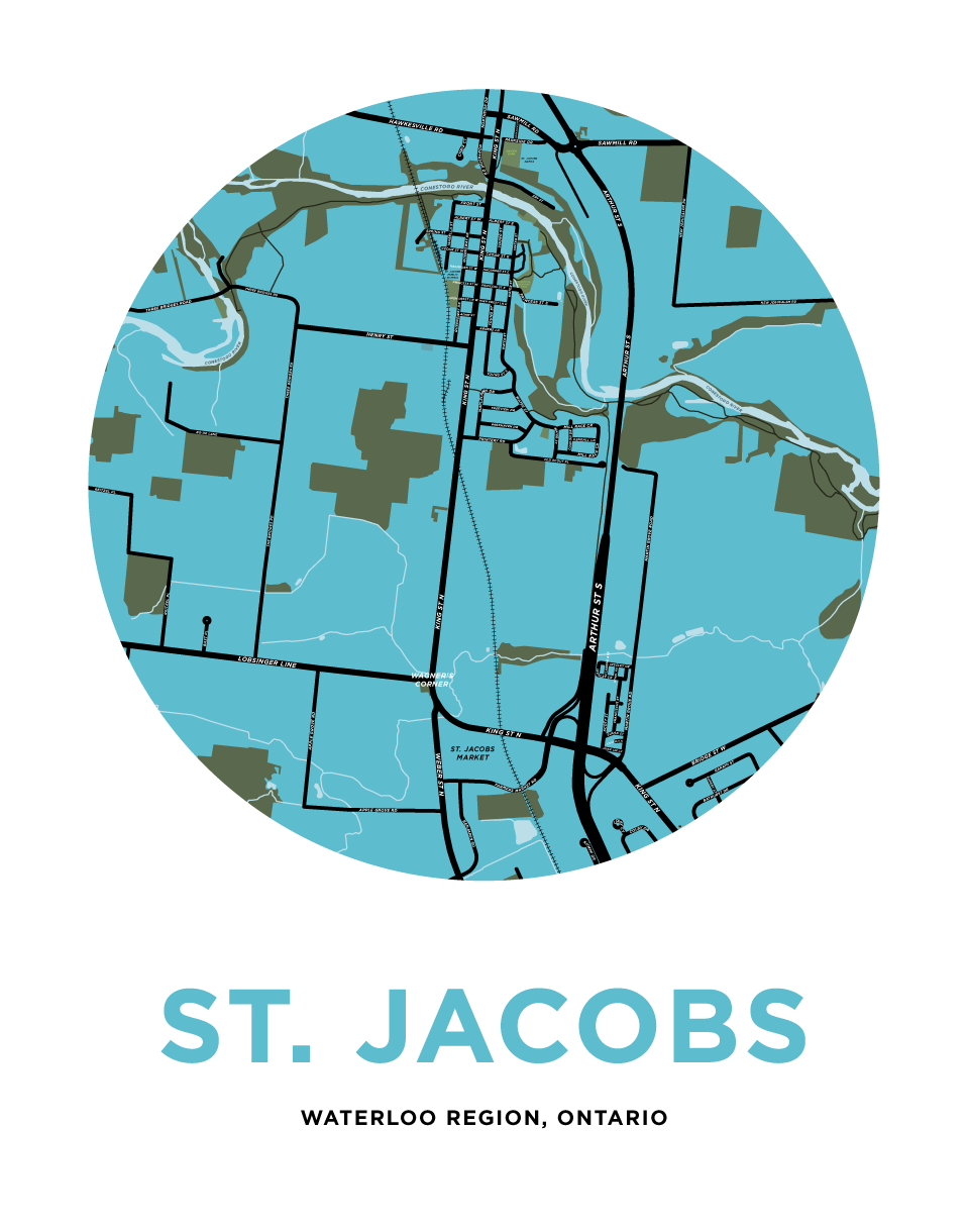 St. Jacobs Map Print – Jelly Brothers