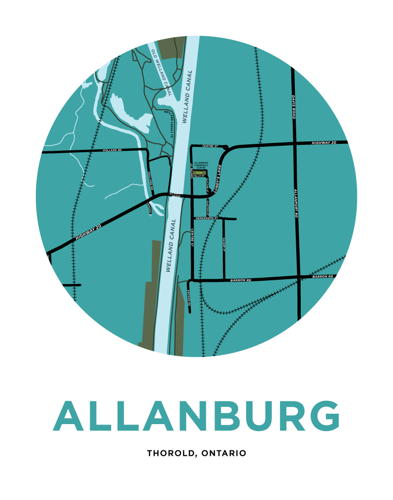 Allanburg Map Print – Jelly Brothers
