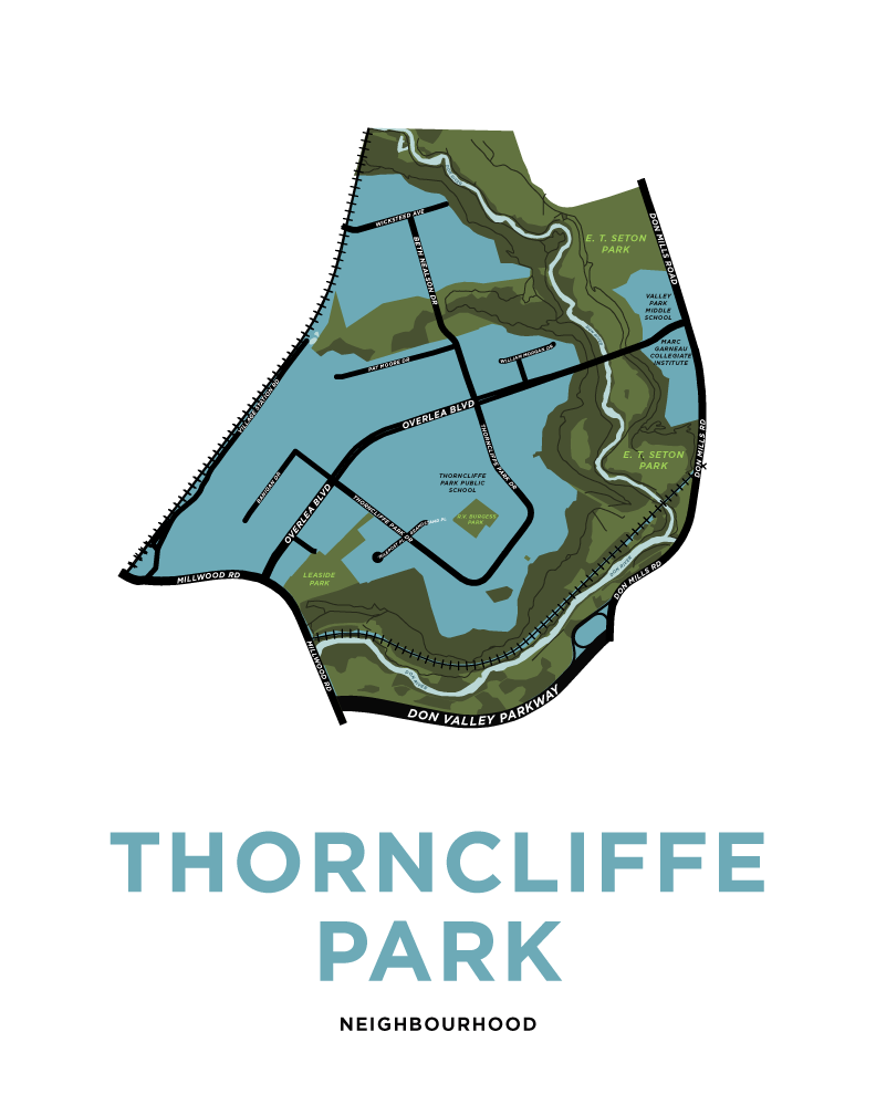Thorncliffe Park Neighbourhood Map – Jelly Brothers