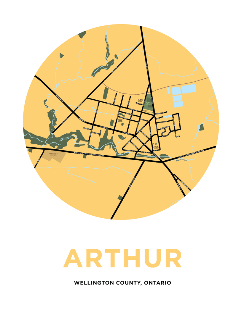Arthur Map Print – Jelly Brothers
