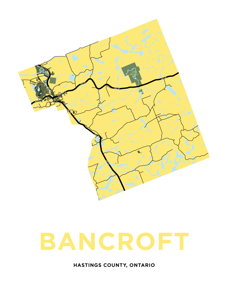 Bancroft Map Print - Full Municipality – Jelly Brothers