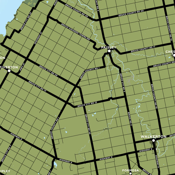Bruce County Map Print – Jelly Brothers