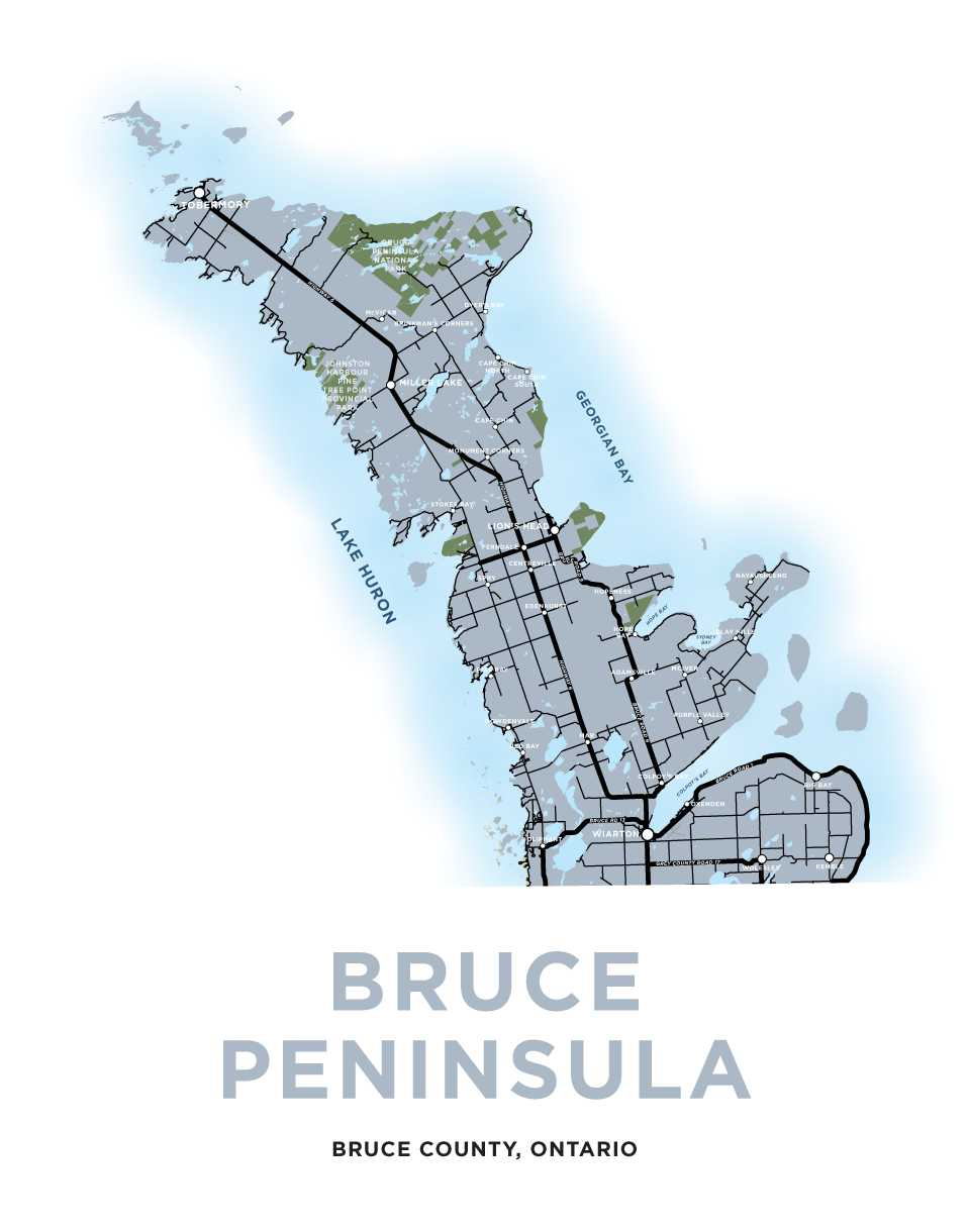 Bruce Peninsula Map Print – Jelly Brothers