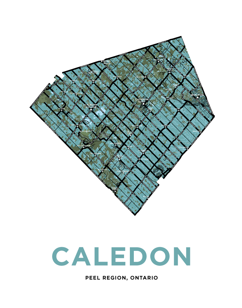 Caledon Map Print – Jelly Brothers