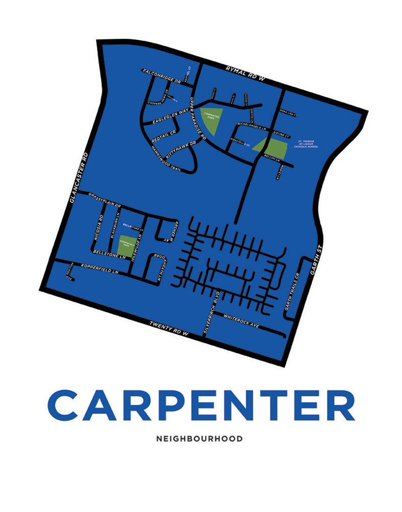 Carpenter Neighbourhood Map – Jelly Brothers