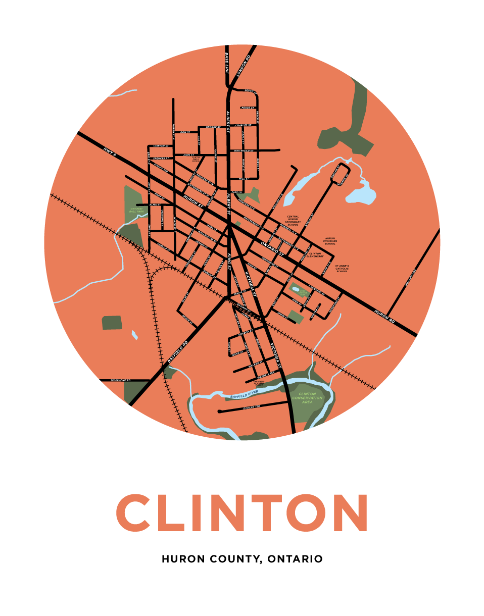 Clinton Map Print – Jelly Brothers