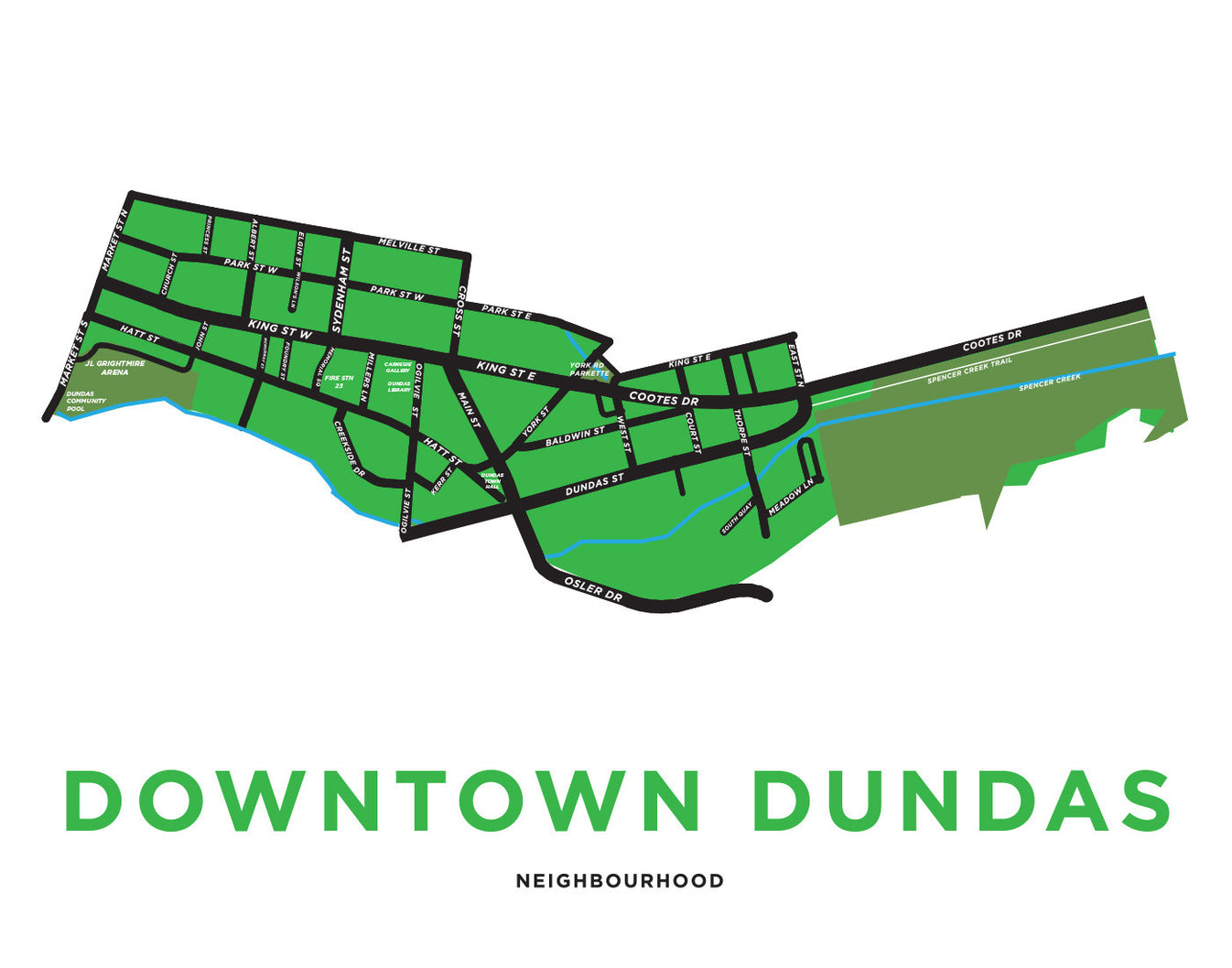 Downtown Dundas Neighbourhood Map – Jelly Brothers