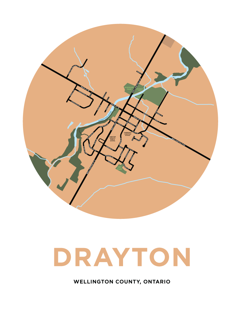 Drayton Map Print – Jelly Brothers