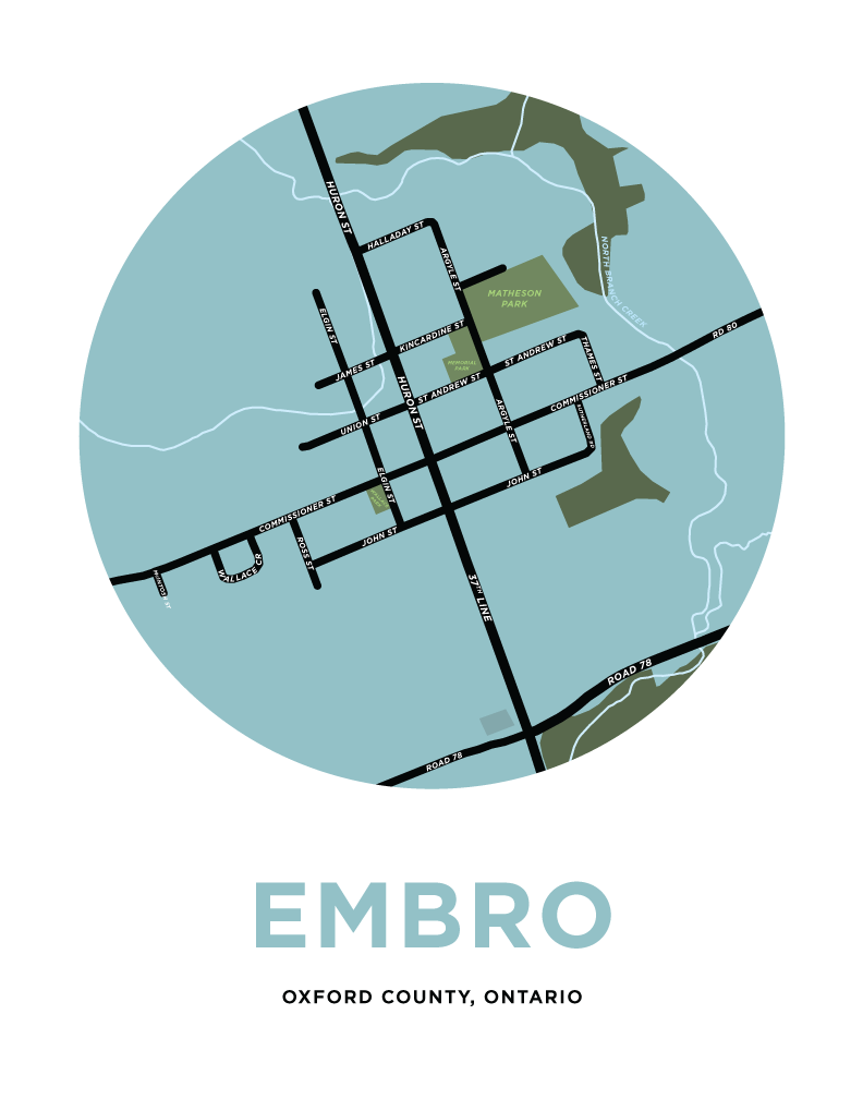 Embro Map Print – Jelly Brothers