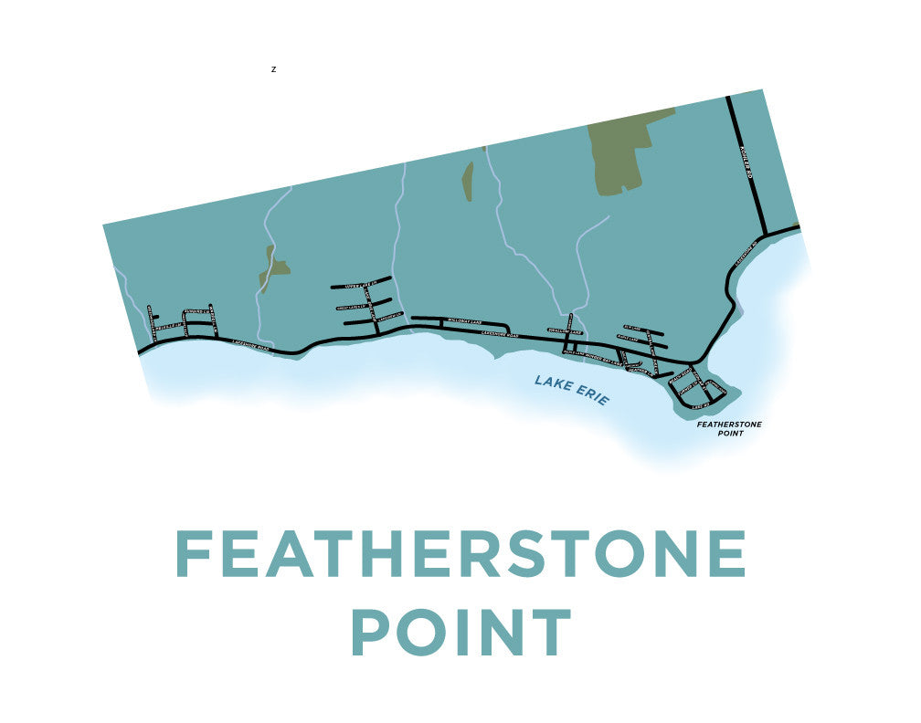 Featherstone Point Map Print – Jelly Brothers