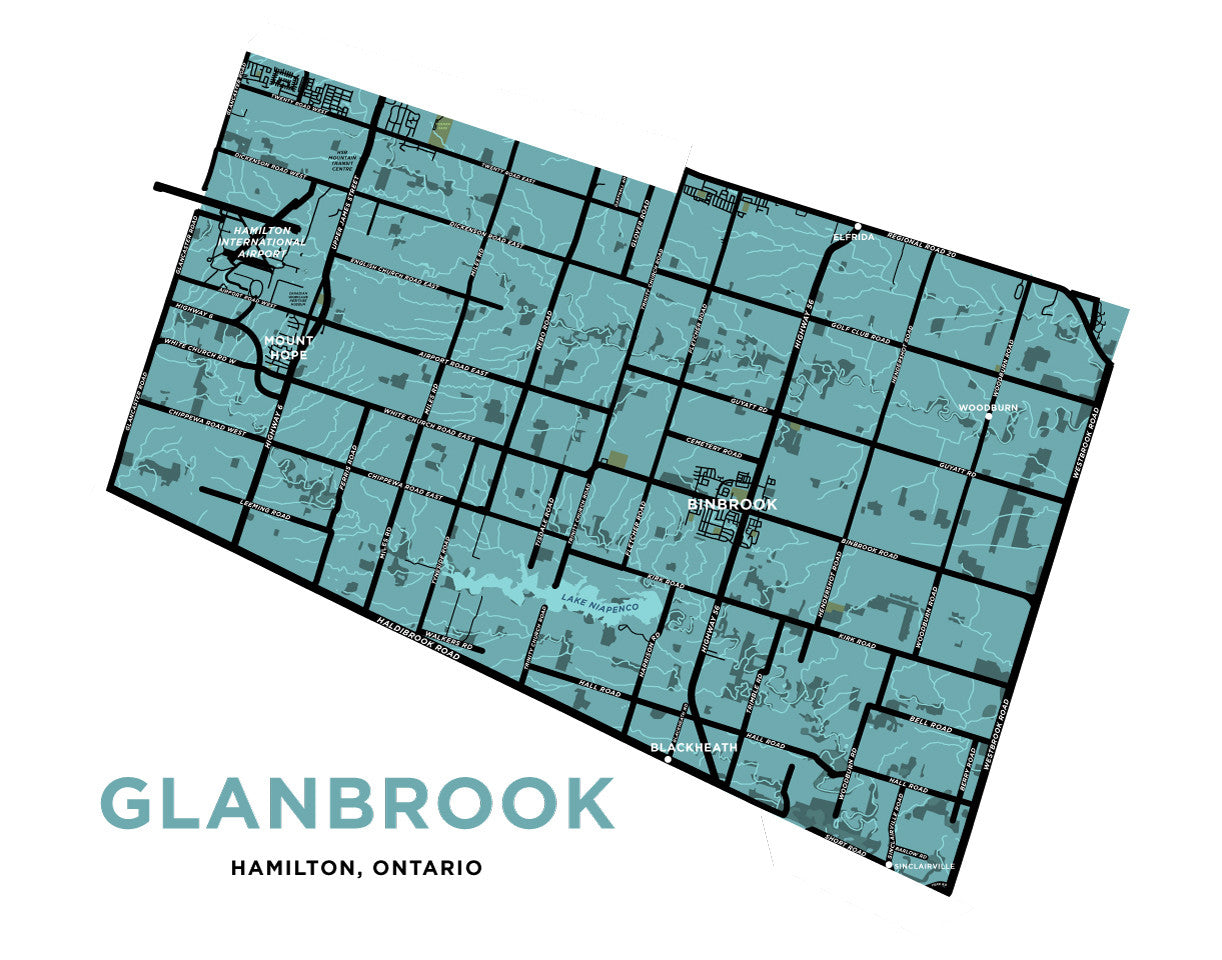 Glanbrook Map Print – Jelly Brothers