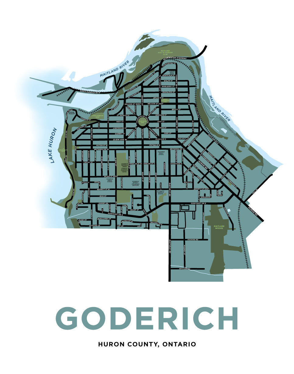 Goderich Map Print – Jelly Brothers