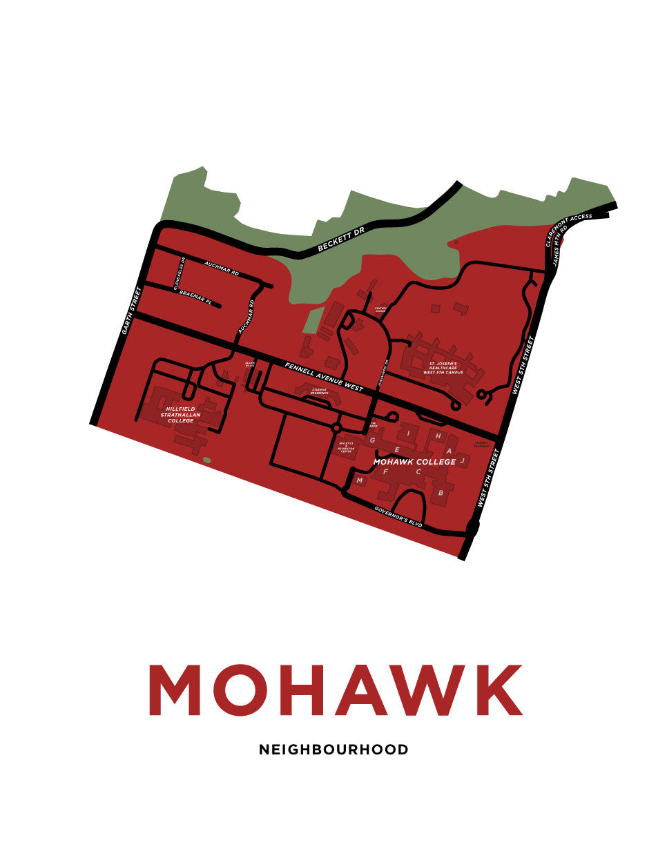 Mohawk Neighbourhood Map – Jelly Brothers