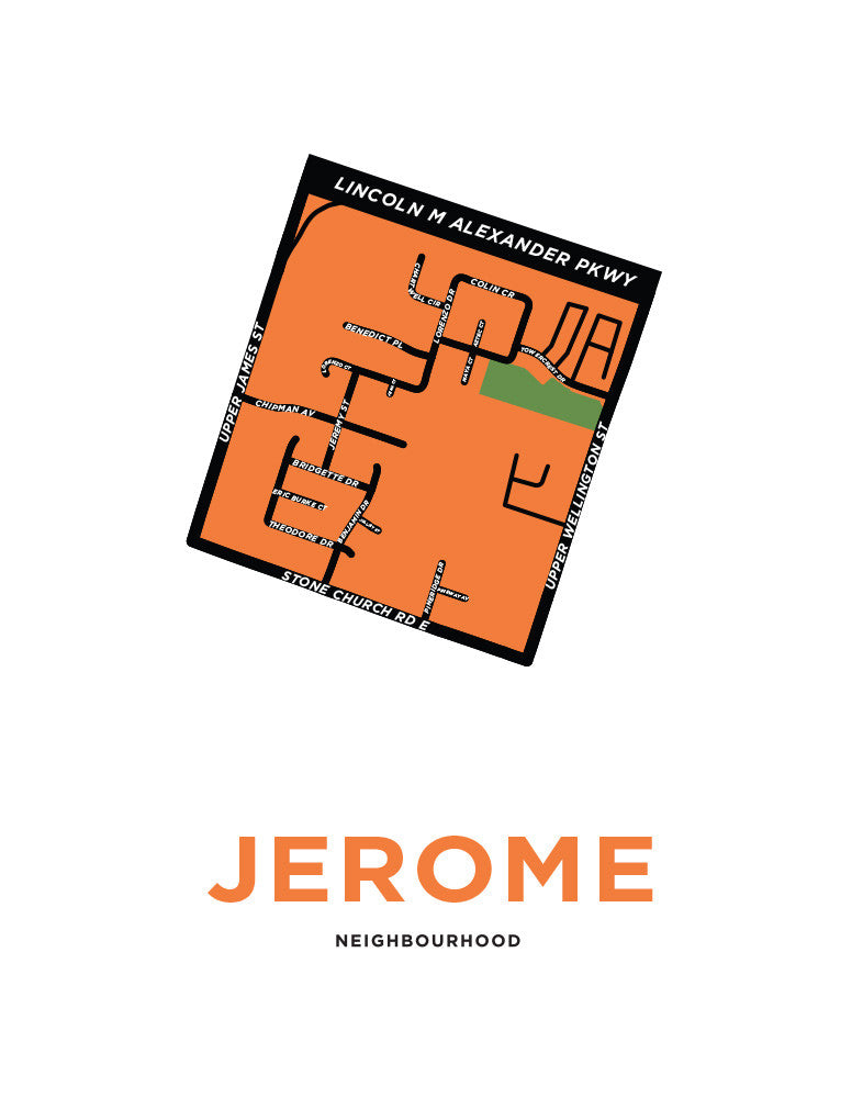 Jerome Neighbourhood Map – Jelly Brothers