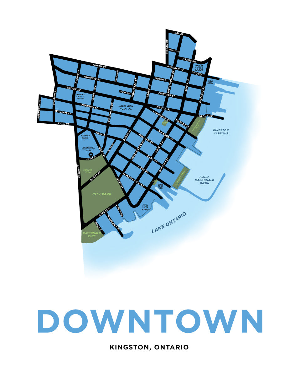 Downtown Kingston Map Print – Jelly Brothers
