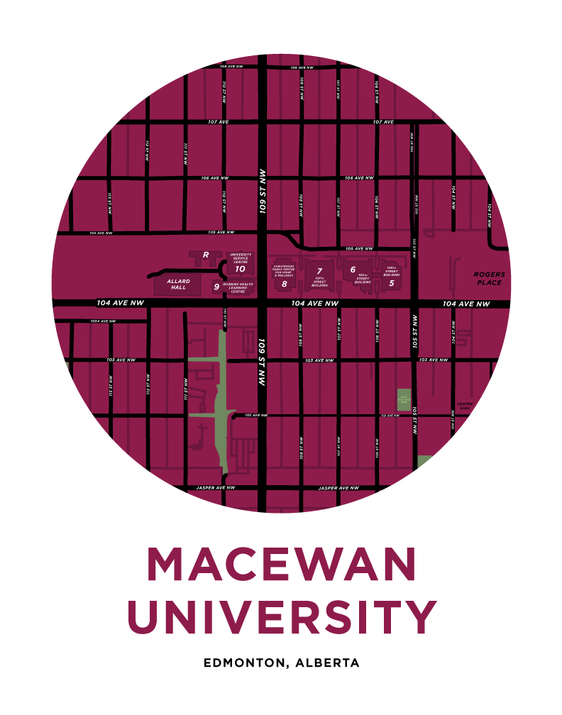 MacEwan University Campus Map Print – Jelly Brothers