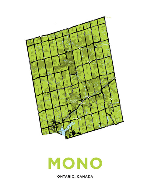Mono, Ontario Map Print – Jelly Brothers
