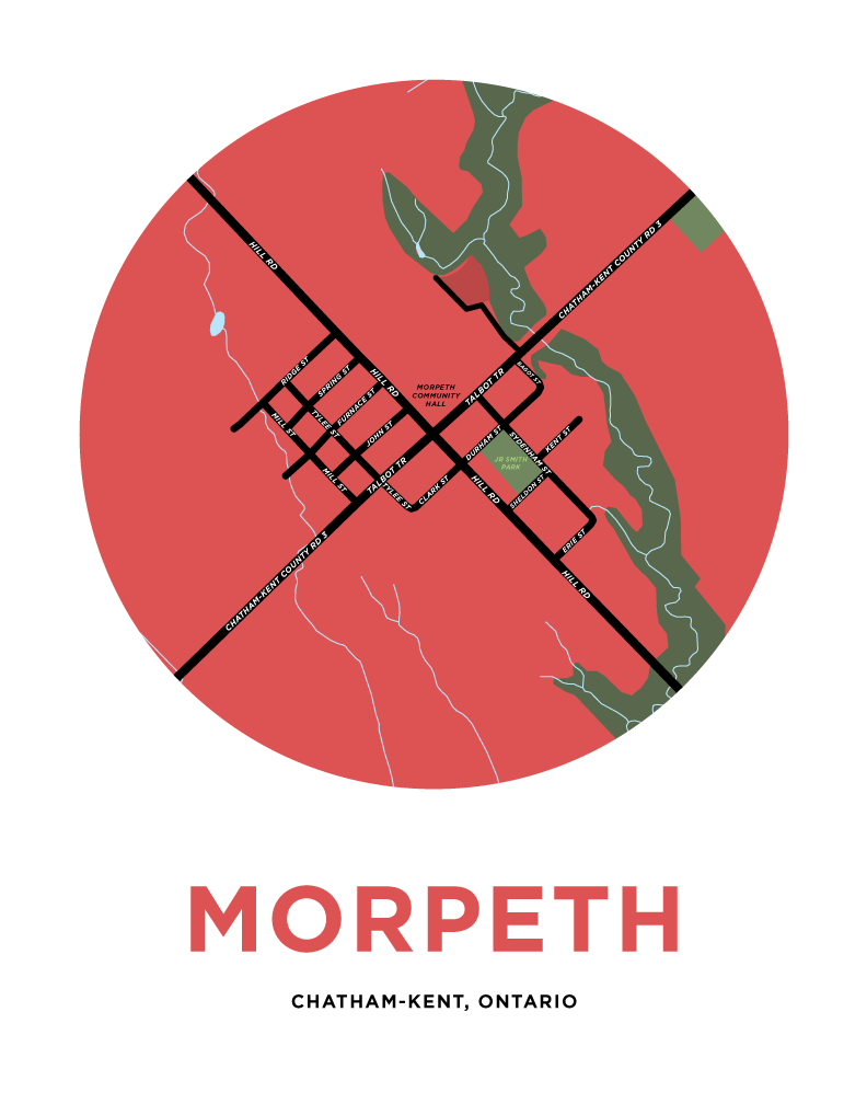 Morpeth Map Print – Jelly Brothers