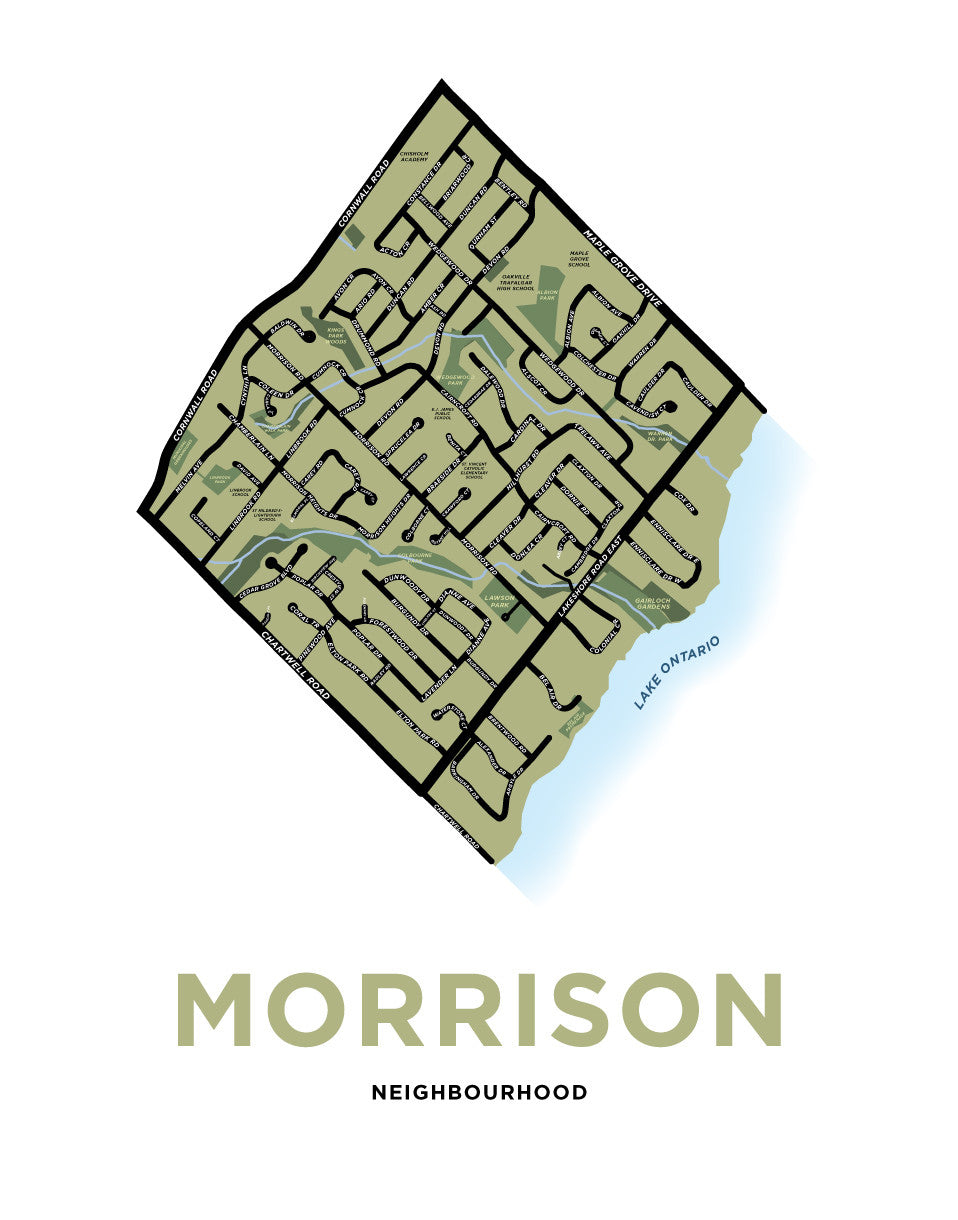 Morrison Neighbourhood Map Print – Jelly Brothers