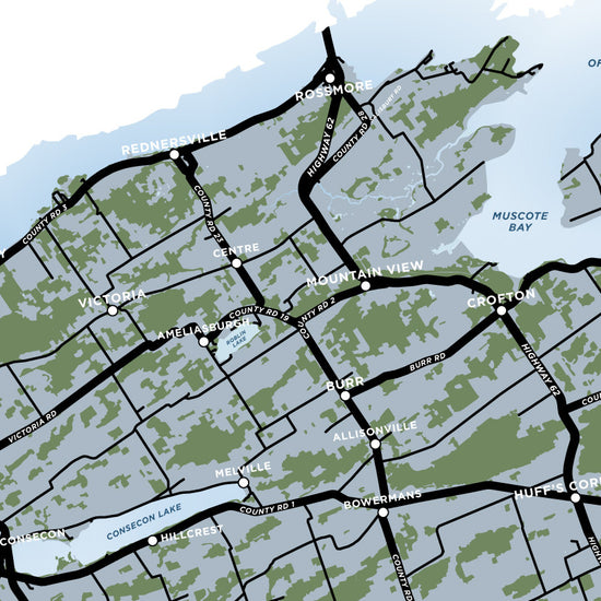 Prince Edward County Map Print – Jelly Brothers
