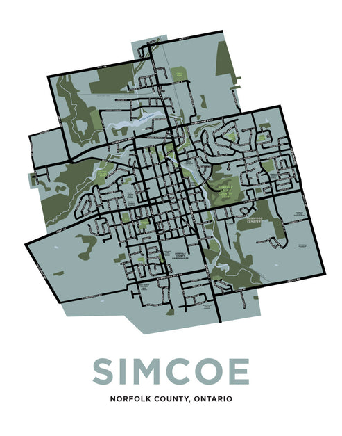 Simcoe Map Print – Jelly Brothers