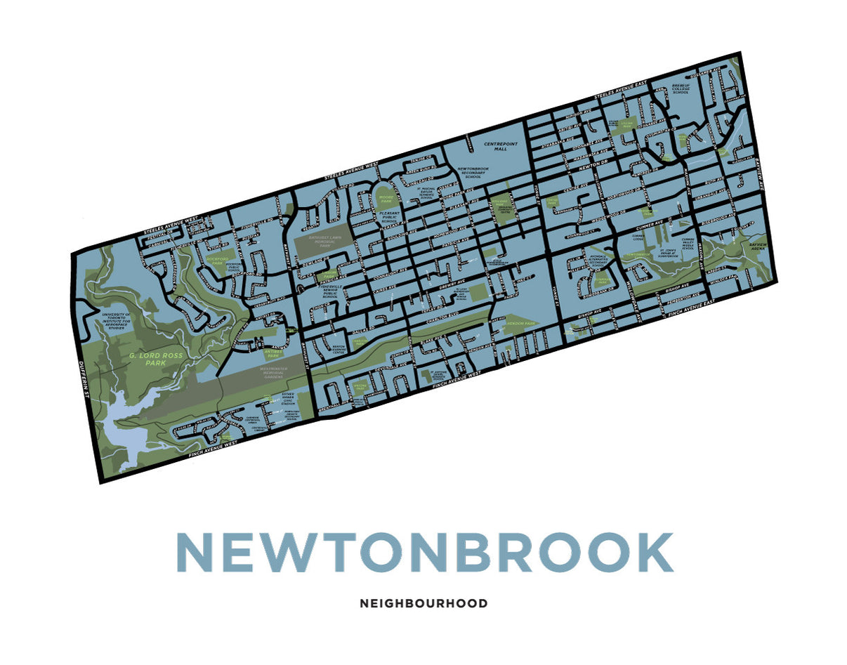 Newtonbrook Neighbourhood Map – Jelly Brothers
