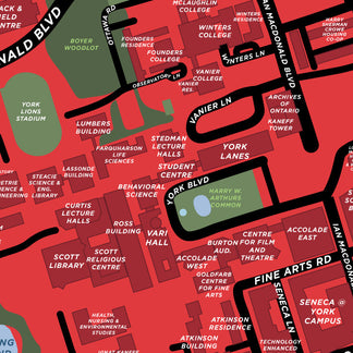 York University - Keele Campus Map Print – Jelly Brothers