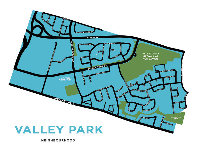Valley Park Neighbourhood Map – Jelly Brothers