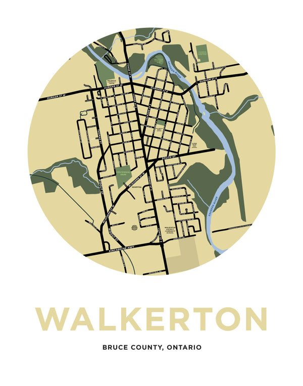 Walkerton Map Print – Jelly Brothers