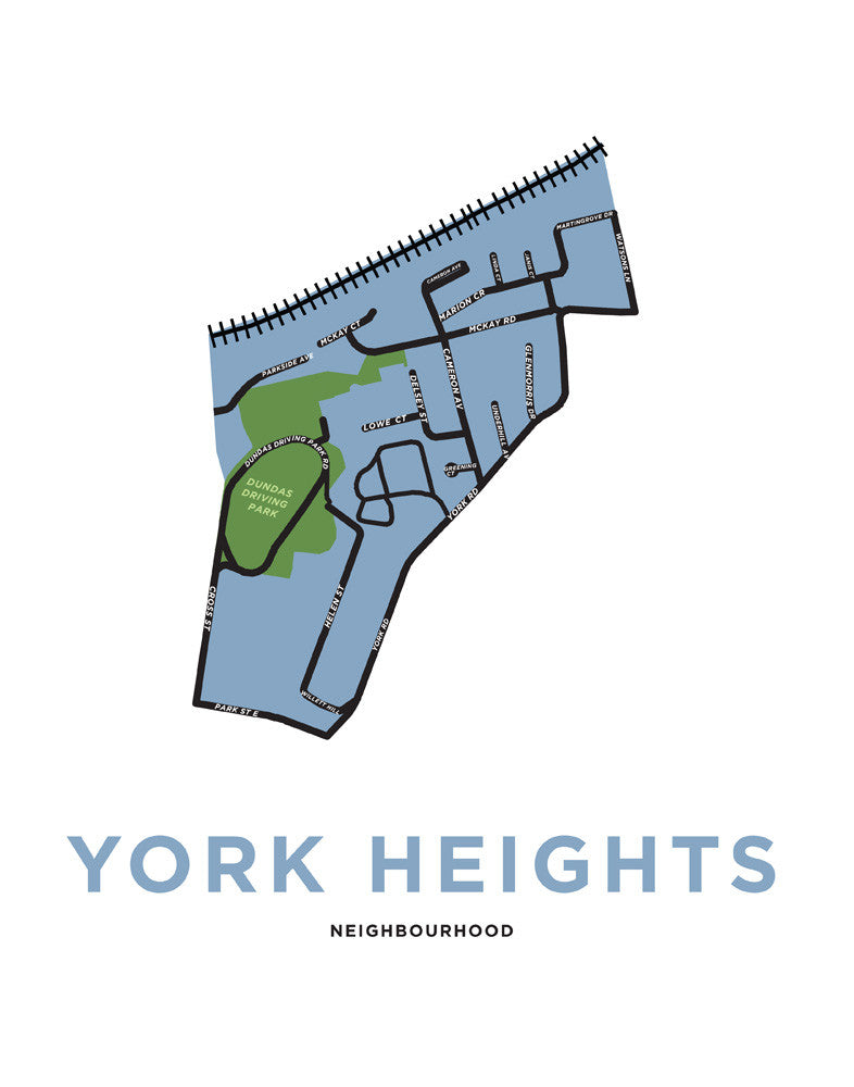 York Heights Neighbourhood Map – Jelly Brothers